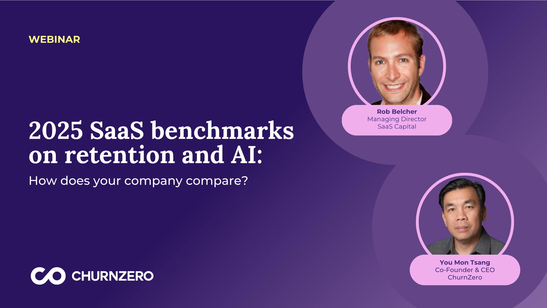 Webinar - 2025 SaaS benchmarks on retention and AI: How does your company compare?